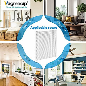 6 Pack HPA300 Hepa Filter Replacement Compatible With Honeywell HPA300, HPA200, HPA100, HPA090 Series and HPA5300 Air Purifier, H13 True HEPA Replacement,Filter R (HRF-R3 & HRF-R2 & HRF-R1)