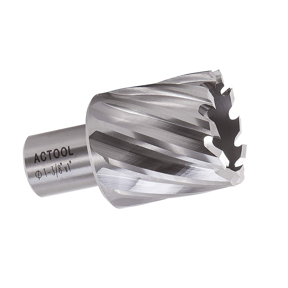 ACTOOL 1-3/8" Diameter × 1" Depth of Cut HSS ANNULAR CUTTER with 3/4'' Weldon Shank