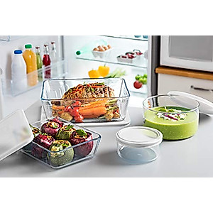 Pyrex Rectangular Dish with Plastic Lid, 2.6L