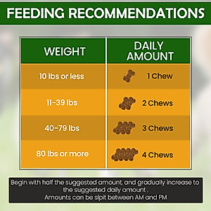 Dog Hip and Joint Supplement - 120 Chicken Flavored Chews | Includes Glucosamine Chondroitin for Dogs | Joint Supplement for Dogs | Dog Vitamins and Supplements | Dog Pain Relief Anti Inflammatory