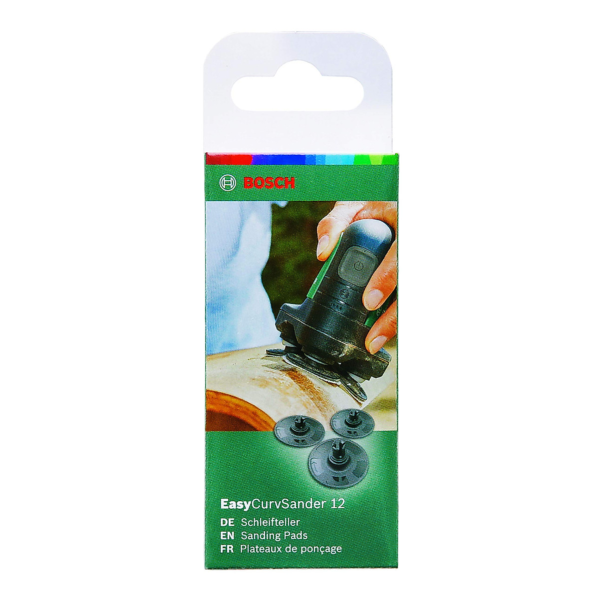 Bosch Home and Garden 2609256F54 Bosch Professional 3 Stück Schleifteller (Ø 38 mm, Zubehör Exzenterschleifer) Pack of 3 Sanding Discs (Diameter, Accessories Eccentric Sanders)