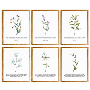 Mr. Pen- Christian Wall Decor, 6 Pack, 11” x 14”, Scripture Wall Art, Bible Verse Wall Decor, Bible Verse Poster, Bible Scriptures Wall Decor, Religious Wall Decor, Scripture Wall Decor