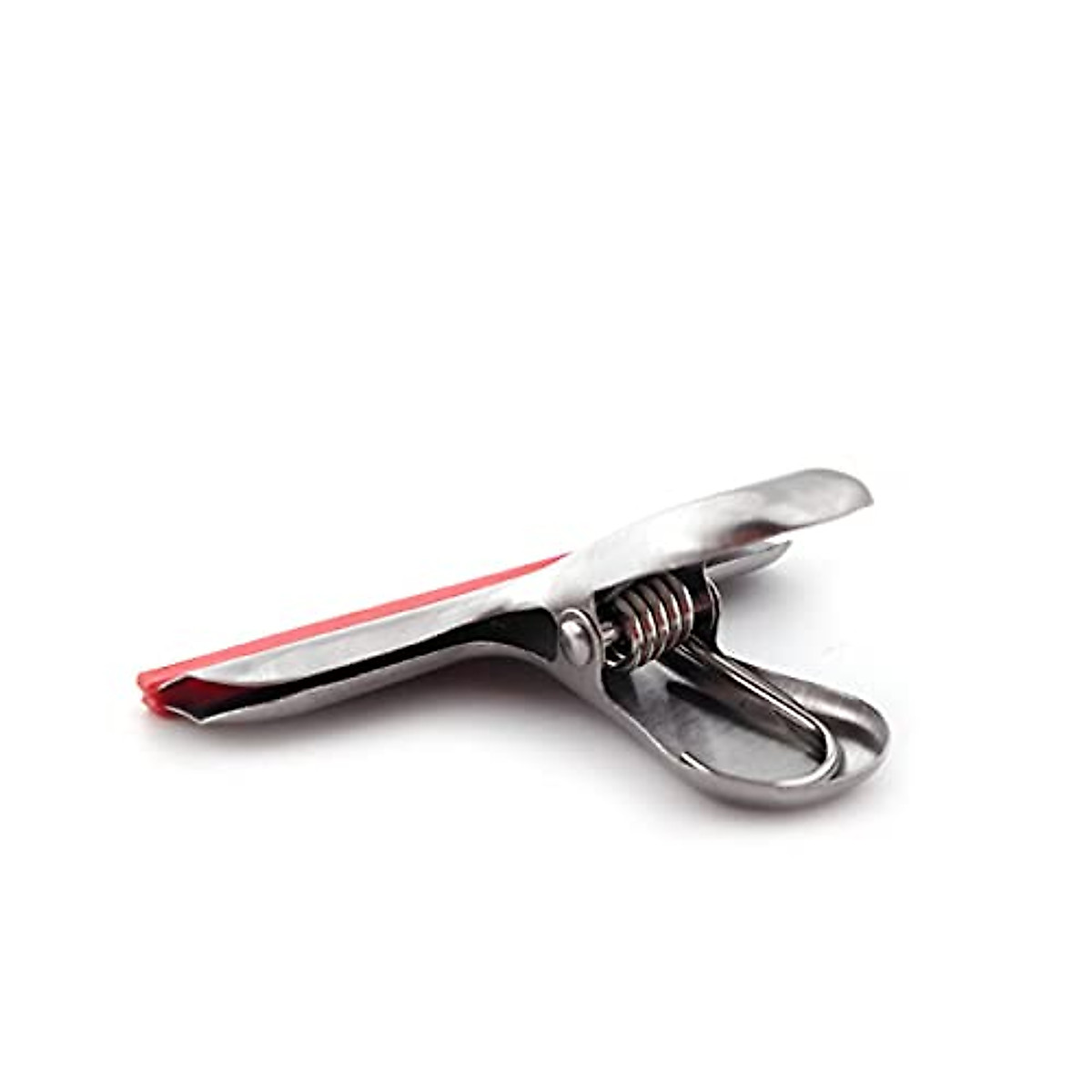 KADBLE Chip Bag Clips Covered with Silicone Covered Tips for Air Tight Seal，Heavy Duty Stainless Steel Clips for Food Packages，Set of 5