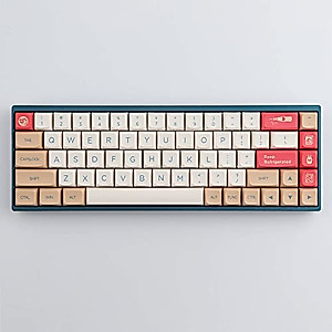 Hyekit PBT Keycaps 138 Keys Soy Milk Keycaps Dye-Sublimation Cute Keycaps XDA Profile Custom Keycaps for for Mac Windows PC Mechanical Keyboards