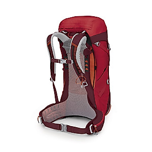 Osprey Stratos 36L Men's Hiking Backpack, Poinsettia Red
