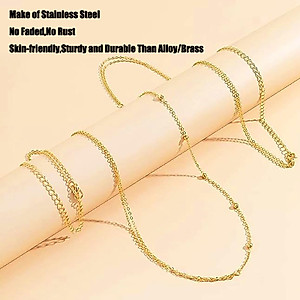 Minimalist Gold Satellite Beads Belly Waist Body Chain Adjustable Trendy Beach Bikini Jewelry Handmade for Women Sexy