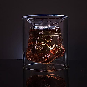 THUMBS UP Original Stormtrooper Glass, 8.5 x 9.3 x 9 cm, Transparent, STMTRPGLS