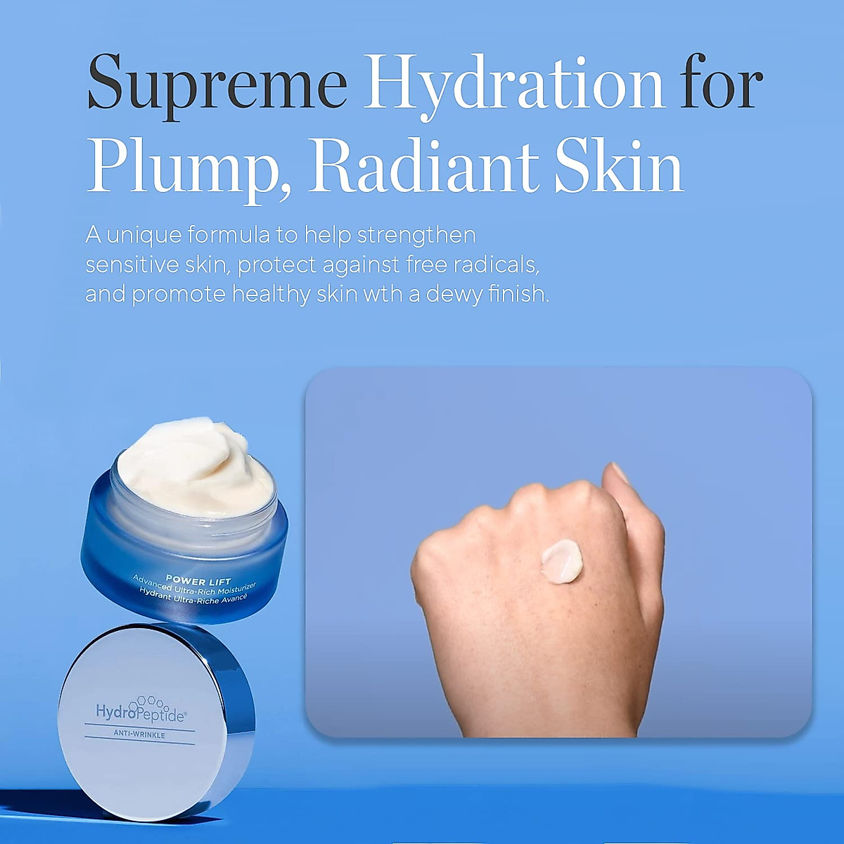 HydroPeptide Power Lift, Advanced Anti-Wrinkle Ultra-Rich Face Moisturizer, 1 Ounce