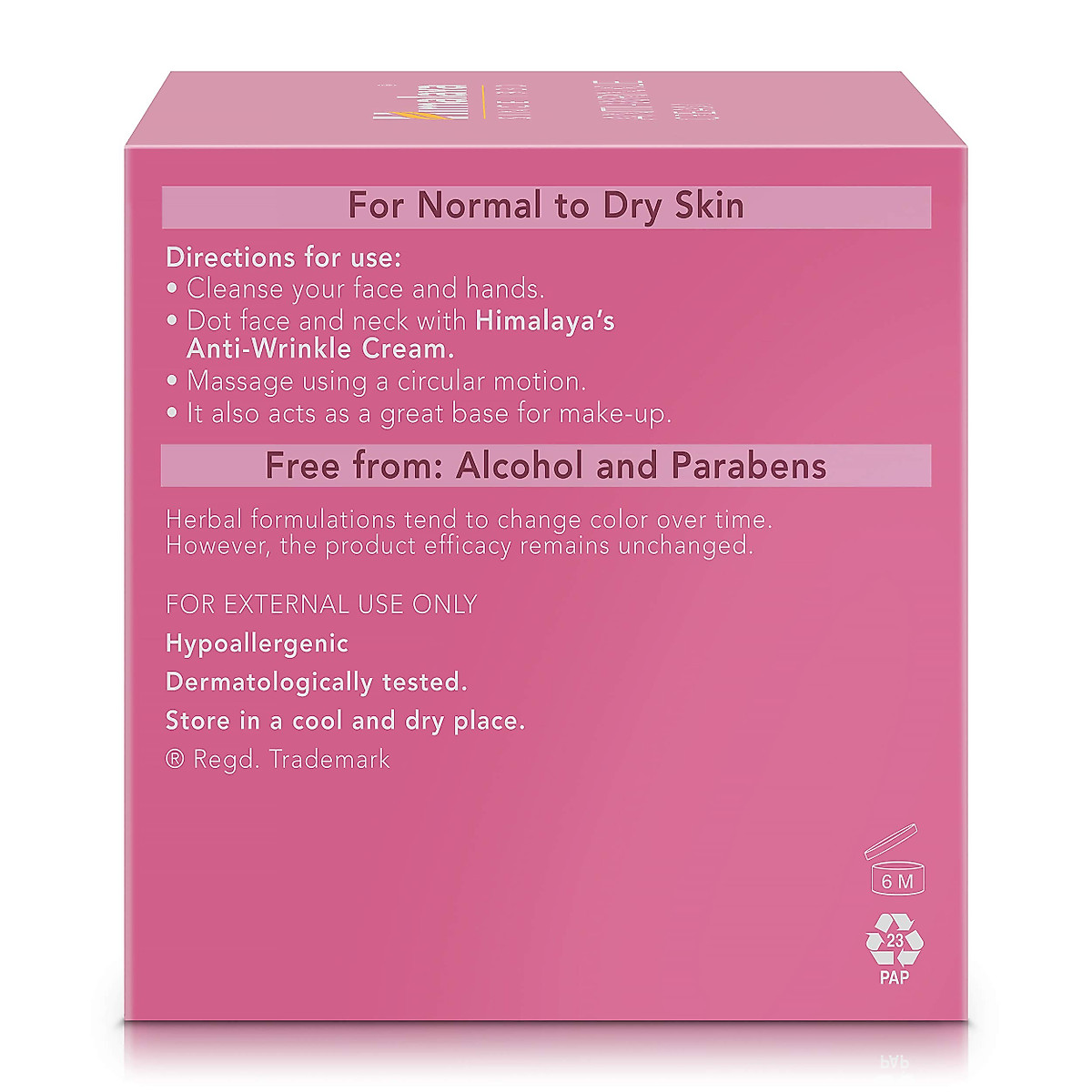 Himalaya Anti-Wrinkle Cream for Reducing Wrinkles, Fine Lines and Dark Spots, Moisturizes & Repairs, 1.69 oz