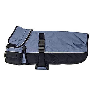 Derby Originals Ruff Pup 1200D Ripstop Waterproof Reflective Winter Dog Coat with Neck Cover and Harness Compatible Opening 220G - 17