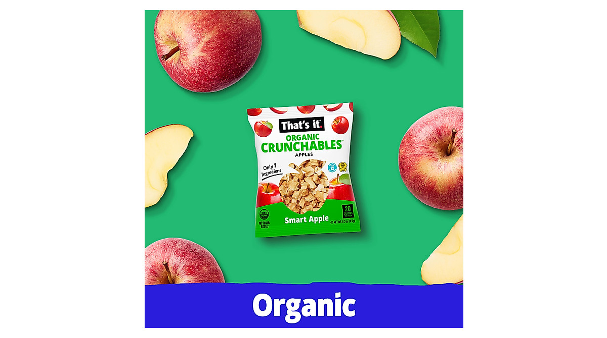 Crunchables Organic Apple Snacks - 100% Natural & Healthy