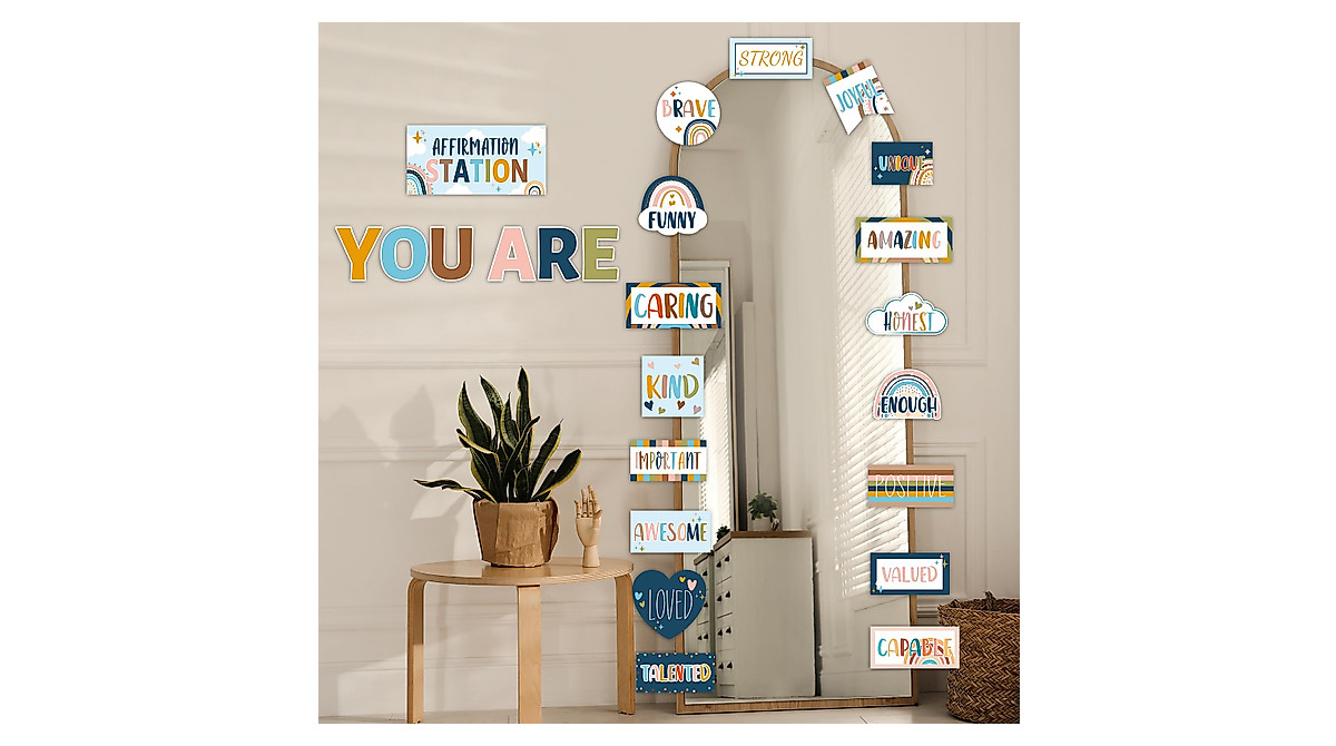 Boost Confidence with Boho Affirmation Station Classroom Decor