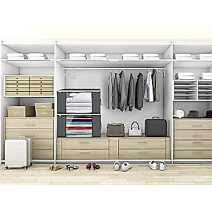 ZB.soar Clothing Storage Bags,Thickened Storage Bags for Bedroom with Reinforced Handle Thick Fabric for Comforters, Blankets, Bedding, Foldable with Sturdy Zipper, Clear Window, (2 Pcs, 90L, Gray)