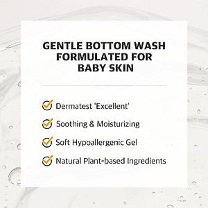 kori in J island Baby Bottom Wash - Soothing Baby Bottom Wash - Baby Diaper Wash (Hypoallergenic, Vegan Certified, pH Balanced)