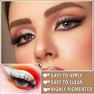 Eyeshadow Primer White Eye Shadow Primer Liquid Matte Eye Primer Waterproof Long Lasting Uniform Color Rendering Eyeshadow Primer for Women Oily Lids Eyeshadow Makeup-White