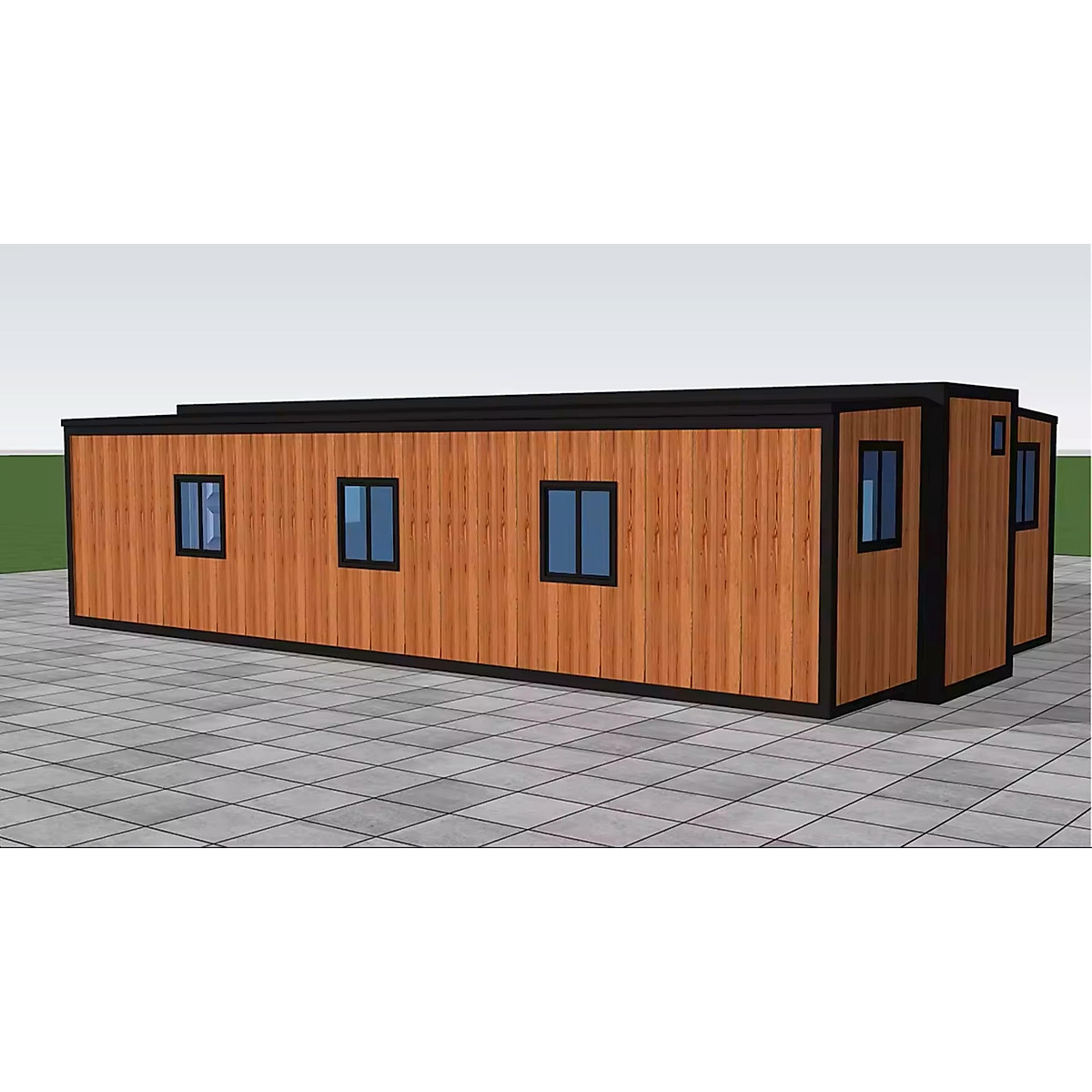 Fully Equipped 20ft Modern 2024 Luxury Prefabricated Container House 3 Bedroom 1 Bathroom 1 Kitchen - Modern Prefab Villa, Insulated Expandable Container, Mobile Tiny Home, Free Electric Water Heater