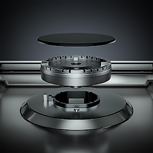 Empava 36 in. Gas Stove Cooktop 5 Italy Sabaf Sealed Burners NG/LPG Convertible in Stainless Steel, 36in