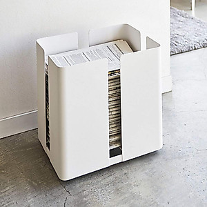 Yamazaki 6472 News Rack, Black, Approx. W 13.8 x D 10.8 x H 13.8 inches (35 x 27.5 x 35 cm), Tower