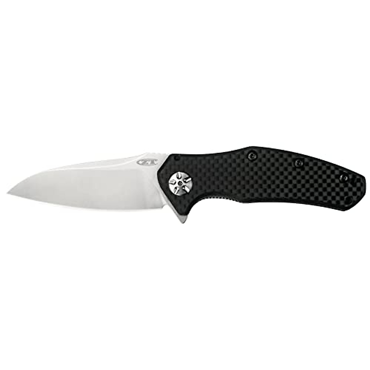 Zero Tolerance 0770CF Folding Knife; 3.25” High-Performance Crucible S35VN Steel Blade, Stonewashed Finish, Carbon Fiber Handle, SpeedSafe Assisted Opening, Liner Lock, Reversible Pocketclip; 3 OZ , black