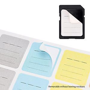 (120 Count) Multi-use Label Printable Stick-On Camera Memory Card Labels SD SDHC SDXC XQD CF CFexpress Type-B Card USB Flash Drive Removable Stickers Cards Mark Paper Labeler