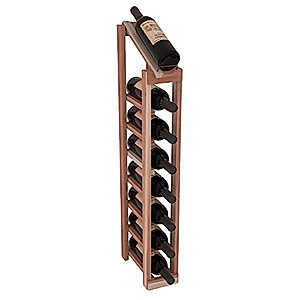 Wine Racks America InstaCellar Display Top Wine Rack Kit - Durable and Expandable Wine Storage System, Redwood Unstained - Holds 8 Bottles