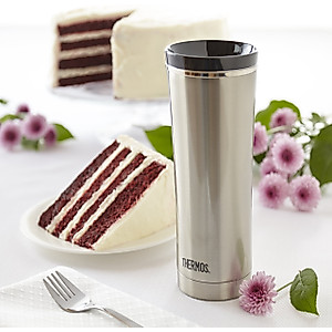 Thermos Sipp 16 Ounce Stainless Steel Travel Tumbler, Plum