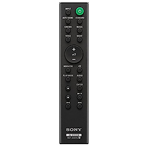 Sony S100F 2.0ch Soundbar with Bass Reflex Speaker, Integrated Tweeter and Bluetooth, (HTS100F), easy setup, compact, home office use with clear sound black