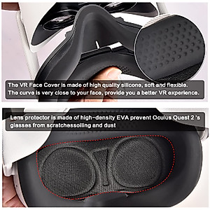 Hard Carrying Case for Meta/for Oculus Quest 2/ Quest 3 All-in-One VR Gaming Headset and Touch Controllers, Travel Storage Bag with Silicone Face Cover & Lens Protector & Accessories