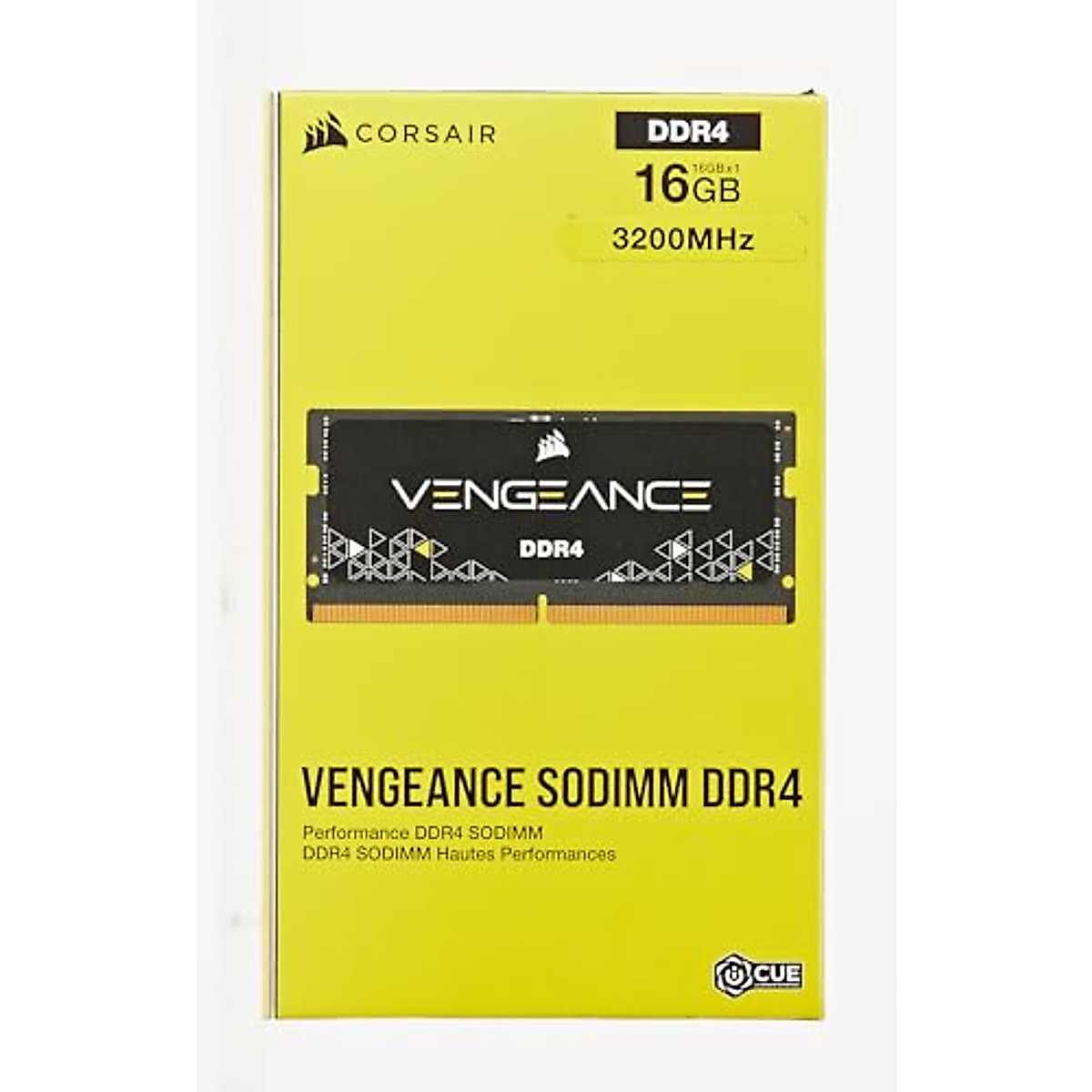 CORSAIR Vengeance SODIMM DDR4 RAM 16GB (1x16GB) 3200MHz CL22-22-22-53 1.2V Intel AMD Laptop Notebook Memory - Black (CMSX16GX4M1A3200C22)