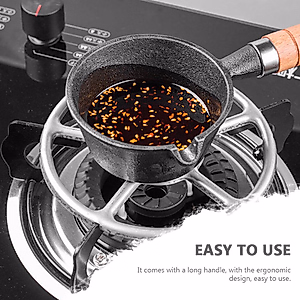 ABOOFAN Mini Hot Oil Pan Butter Sauce Pan Pancake Griddle Milk Pan Butter Melting Pot Turkish Coffee Maker Turkish Coffee Machine Iron Pan Baby Japanese-style Induction Cooker Cast Iron