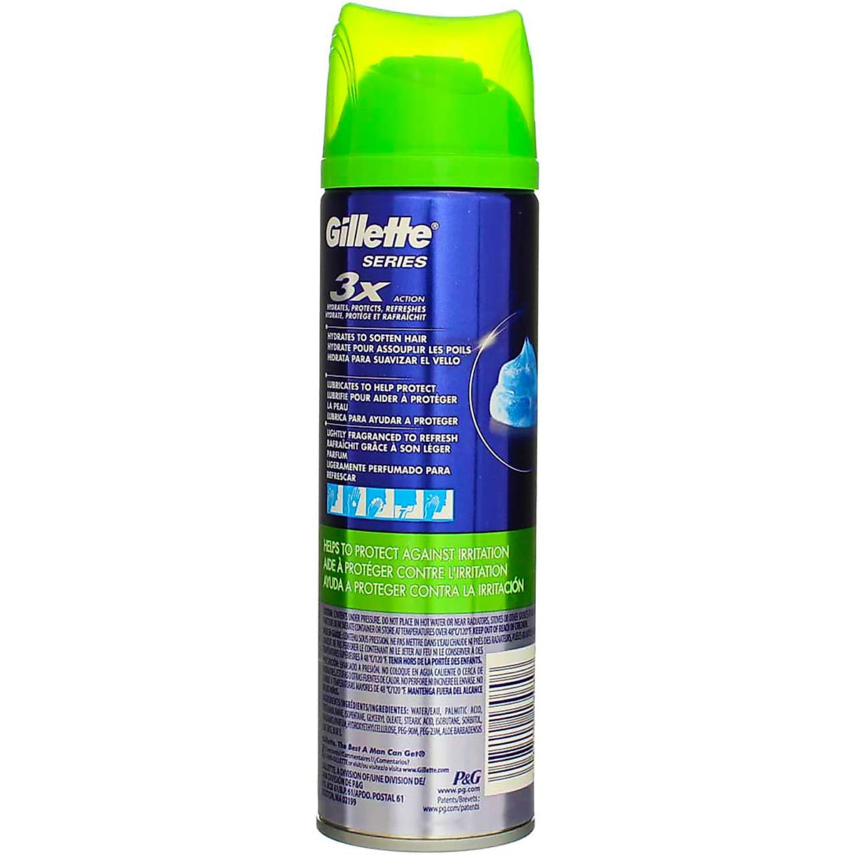 Gillette Series 3X Shave Gel Sensitive 7 Ounce (207ml) (3 Pack)