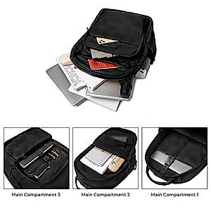 Imyth Kawaii Girls Bookbag, Waterproof Laptop Backpack 15.6 Inch, Cute College Bag Light Casual Daypack for School and Weekender,Black