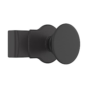 PopSockets Phone Grip Slide for Phones and Cases, Sliding Phone Grip with Expanding Kickstand, Square Edges - Black