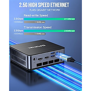 GMKtec K1 Mini Powerhouse Gaming Computer AMD Ryzen 7 6800H (8C/16T, 4.70Ghz), Mini Gaming PC 16GB DDR5+512GB M.2 2280 PCle SSD AMD Radeon 680M, Windows 11 Pro, WiFi 6, BT 5.2, DP, RJ45 2.5G