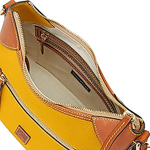 Dooney & Bourke Handbag, Pebble Grain Hobo Shoulder Bag - Mustard