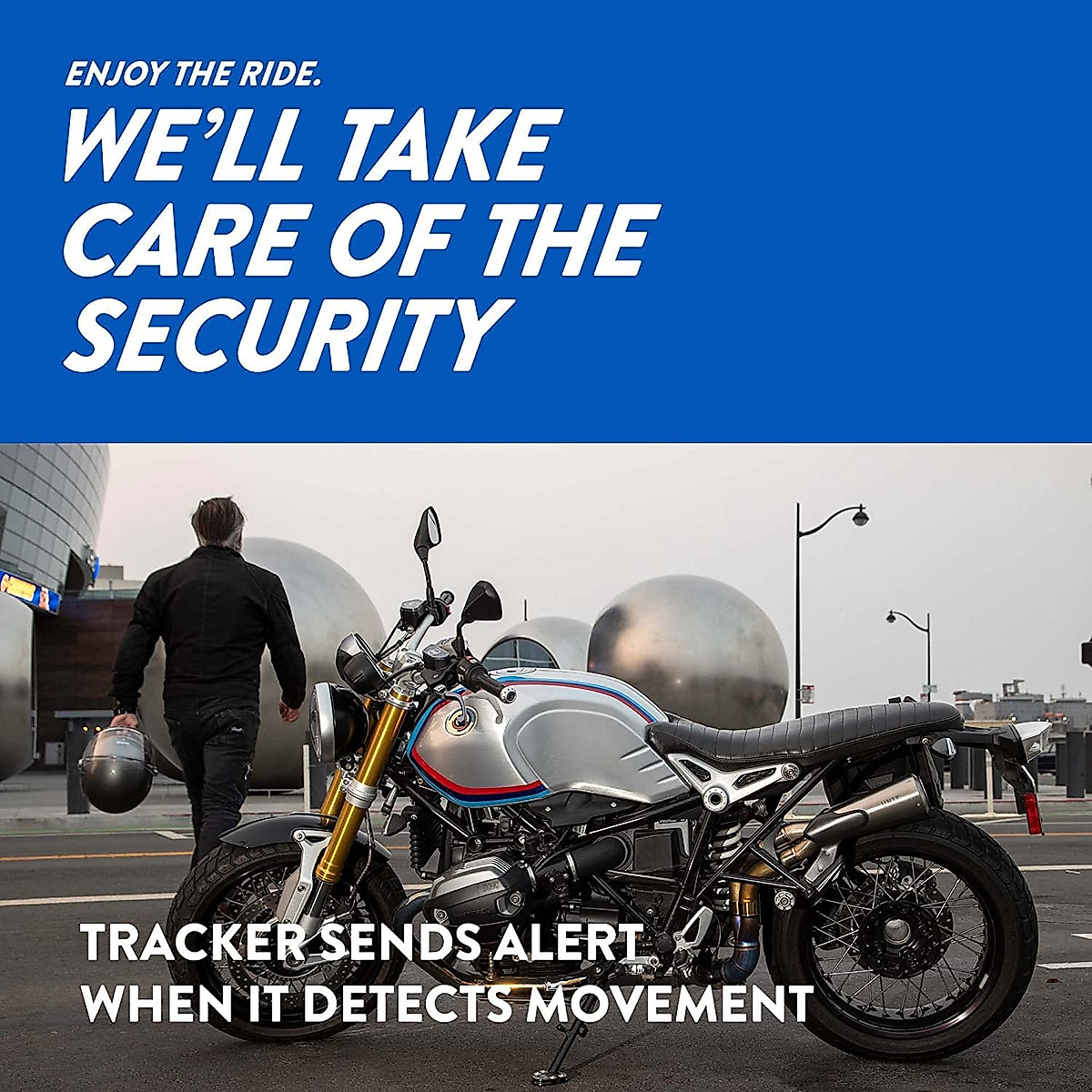 MoniMoto 7 Plus 3 Edition Motorcycle Tracker and Alarm with DIY Installation, No Wiring Required - Smart Motorcycle GPS Tracker - GPS Tracker for Vehicles, Scooters, Quad Bike ATVs, Snowmobiles