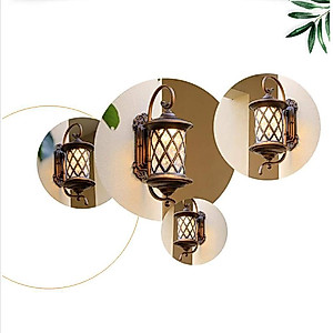 ZHDWOALG Farmhouse Chandelier Outdoor Wall Mount Light Fixture Waterproof Exterior Sconces with Aluminum Housing Wall Sconce Light Creative Wall Lantern for Patio, Deck, Yard, Garden, Path, Home Moder