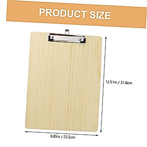 4 pcs Sketch Boards Clips Board Office Women Exam Use Daily Size Clipboard Letter for Plate Organizer A Tablet Hand Profile Wooden File Hardboard Clip Conference
