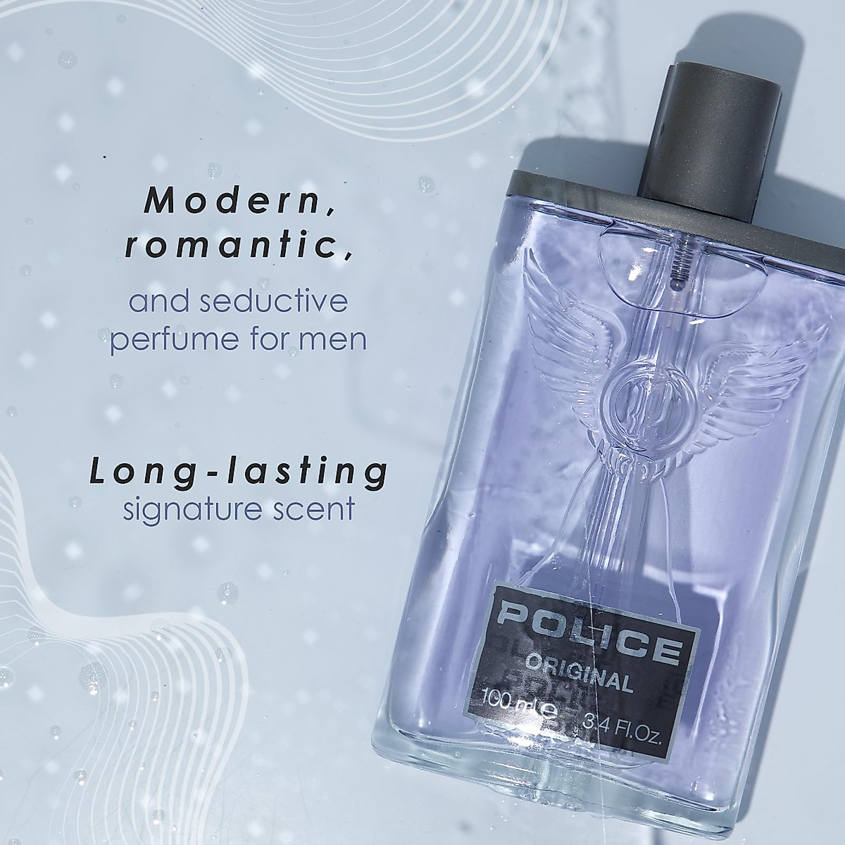 POLICE Original - Fragrance For Men - Fougere Scent - Opens With Notes Of Bergamot, Blood Orange And Apple Blossom - Lavender, Rosemary And Clary Sage Middle - Tonka Bean Base - 3.4 Oz EDT Spray