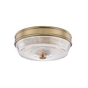 Mitzi H309501-AGB Lacey - 2 Light Flush Mount 4.25 inches Tall and 10.25 inches Wide - Aged Brass Finish