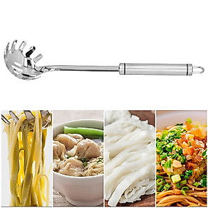 Stainless Steel Spaghetti Spoon Supplies Spoons Long Table Utensil Home Pasta Restaurant Utensil Pasta Forks