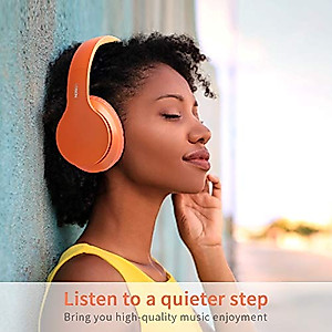 LOBKIN Wireless Bluetooth Headphones, Over-Ear Headphones with Built-in HD Mic,40H Playtime, Foldable Wireless and Wired Stereo Headphones for Gym/PC/Home