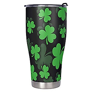 Legendnatoo St.Patrick's Day Tumbler Stainless Steel Vacuum Insulated Easy to Clean Travel Coffee Mug for Adult & Teens & Kid Multicolor 900ml(30oz)