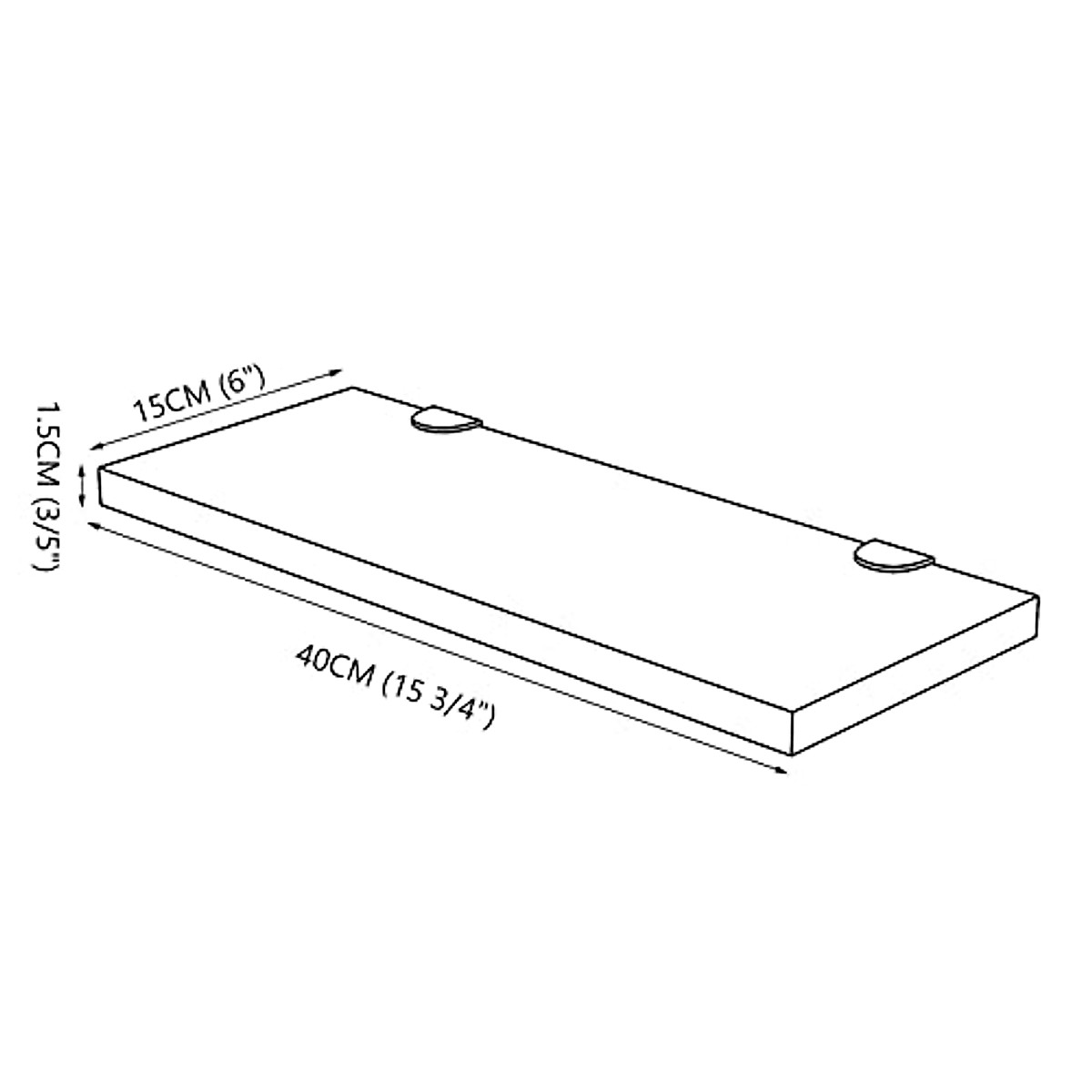 Homaz life Floating Shelves Wall Mounted Set of 3, Storage Decor Shelves for Living Room Bedroom Garage Hallway, White