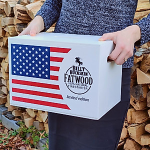 Fatwood Fire Starter Sticks (10 lb Box) - All Natural Resin-Rich Fatwood for Wood Stoves, Fireplaces, Campfires | Easy & Safe Fire Logs, Long-Lasting Firewood, 140 Sticks