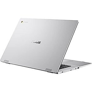 ASUS Chromebook 17.3" FHD Laptop Computer, Intel Celeron N4500 Processor up to 2.8GHz, 4GB LPDDR4 RAM, 32GB eMMC, WiFi 6, Bluetooth 5.2, Webcam, Transparent Silver, Chrome OS, ipuzzle Type-C HUB