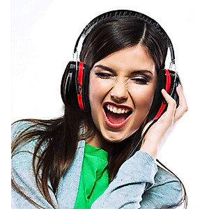 Tvoip 35dB Highest NRR Safety Ear Muffs - Professional Ear Defenders for Shooting, Adjustable Headband Ear Protection/Shooting Hearing Protector Earmuffs Fits Adults to Kids