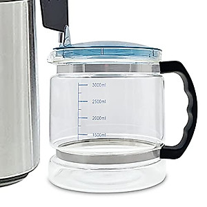 Shurex 1 Gallon/ 4L Glass Carafe for Countertop Distiller, Replacement Collection Bottle Water Container for Megahome, CO-Z, VEVOR, Mophorn, and Other Most brands 4L/1 Gallon distillers (Glass)