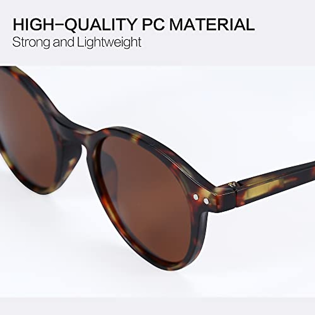 ZENOTTIC Polarized Round Sunglasses, Stylish Sunglasses for Men and Women Retro Classic, Multi-Style Selection