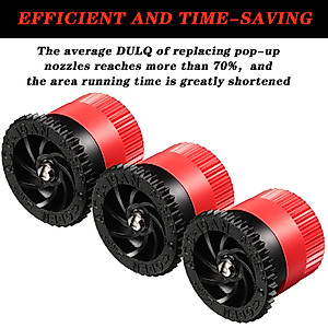 Honoson 16 Pcs Variable Arc Nozzle Radius High Efficiency Replacement Pop up Sprinkler Heads Compatible with RainBird, Hunter, Orbit Pop-up Sprinklers (10 Van)